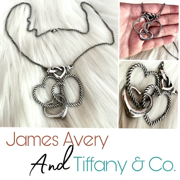 James Avery | Jewelry | James Avery Plus Tiffany Co Heart Knot Necklace Twisted Changeable ...